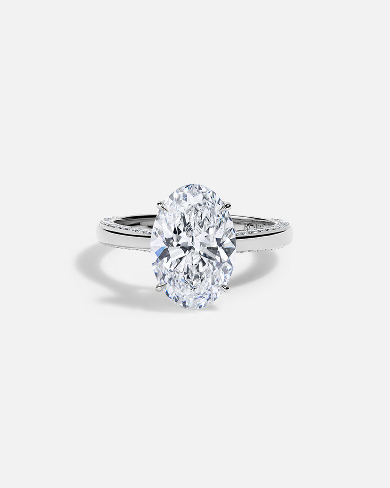 SIMI Floral Hidden Pavé Engagement Ring | ROEN NYC