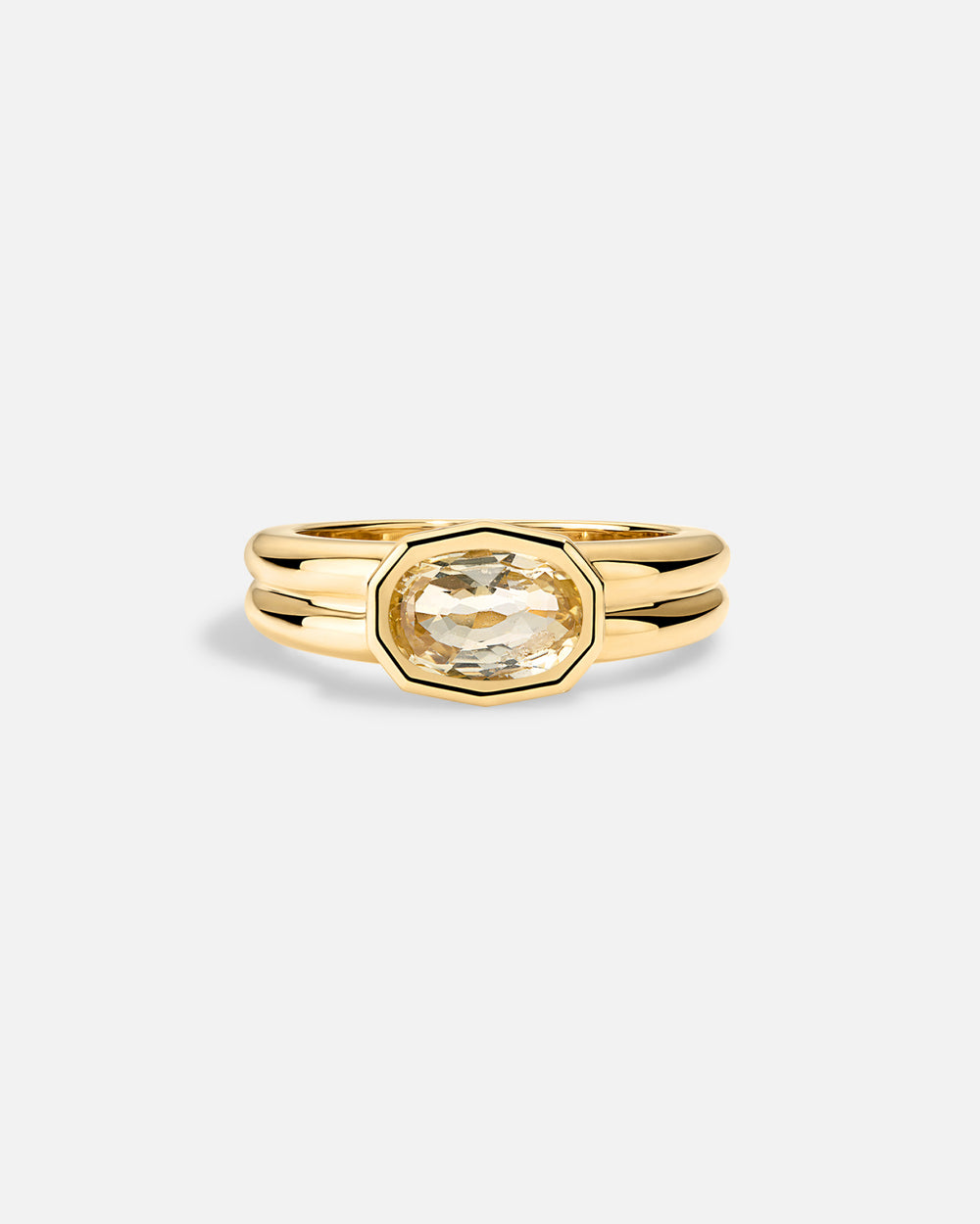 LAGUNA Wave Emerald Band – 18K Yellow Gold | ROEN – ROEN