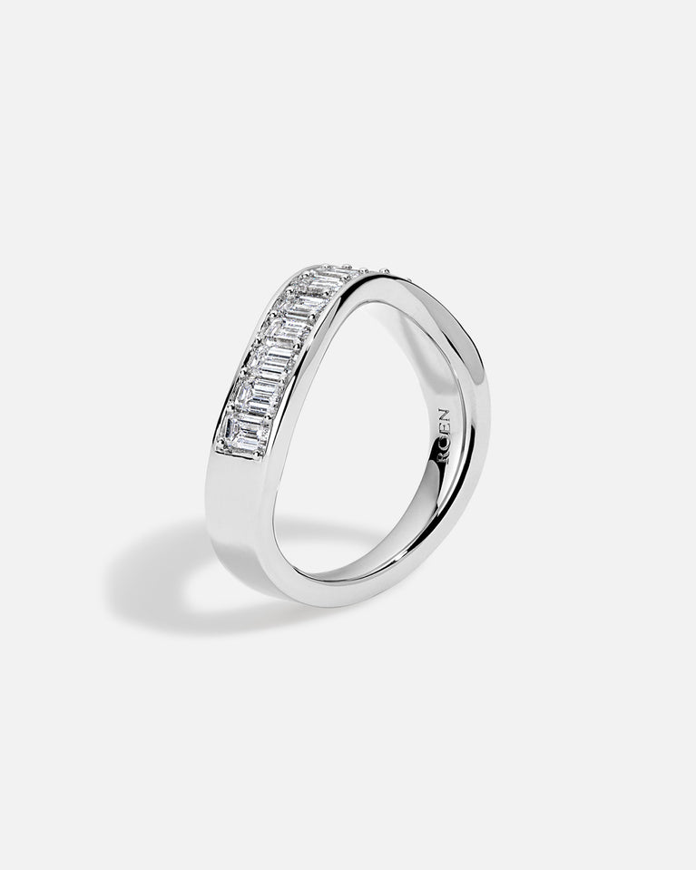 LAGUNA Wave Band | ROEN NYC | 18K, 20K, Platinum