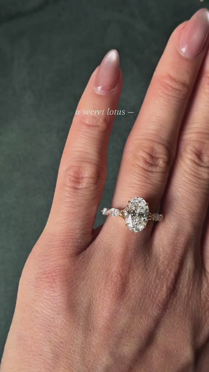 LIAN Lotus 5-Stone Ring | Crafted in NYC – ROEN